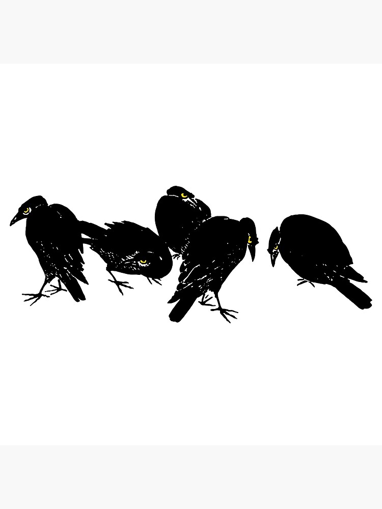 "Five Crows, 1872-1897 - Vintage" Poster for Sale by Sarah-Leonard ...