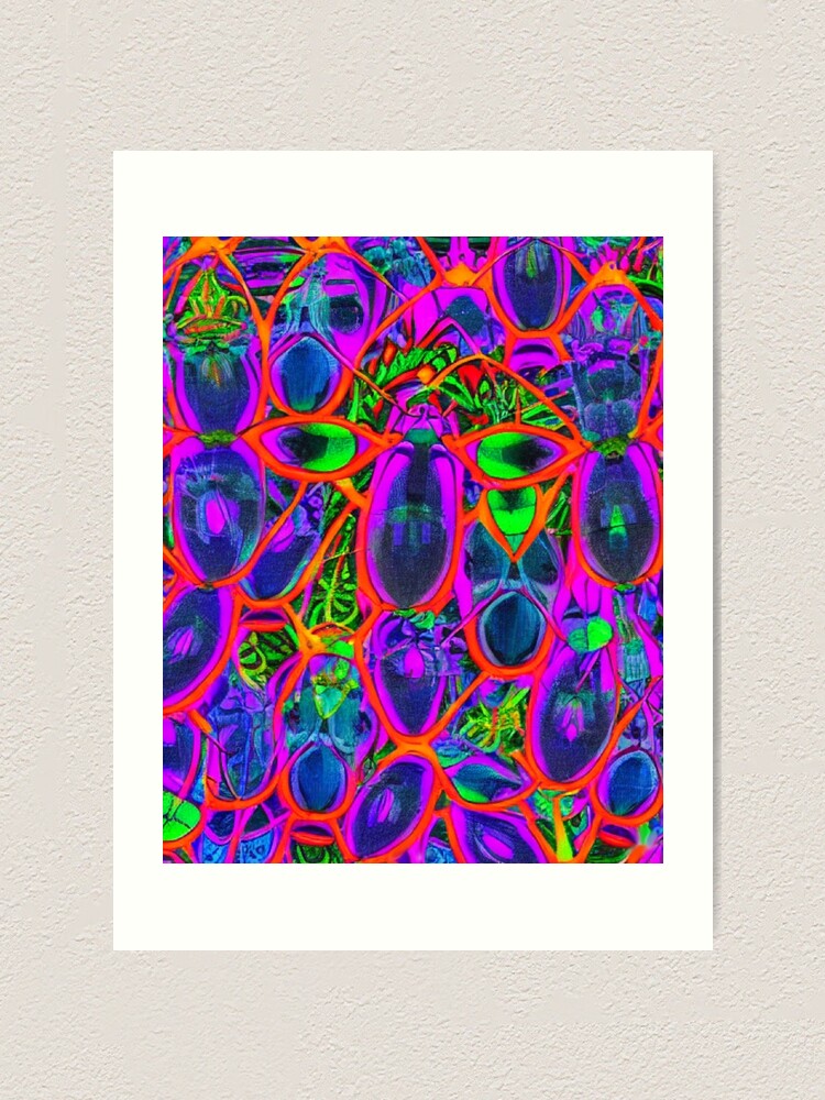 "Pretty psychedelic cute Beetle mania bug insect lady bug legs wings ...