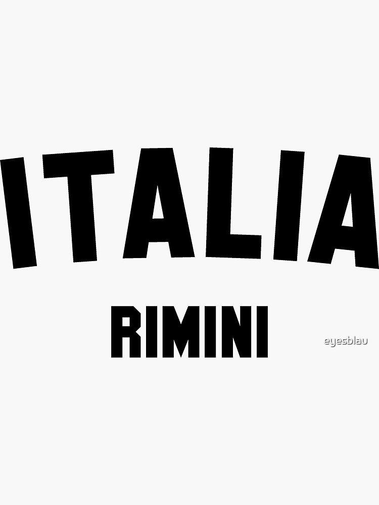 "RIMINI" Sticker for Sale by eyesblau | Redbubble