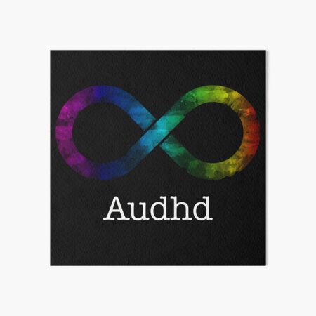 "Audhd (autistic/adhd) Watercolor Neurodiversity logo" Art Board Print ...