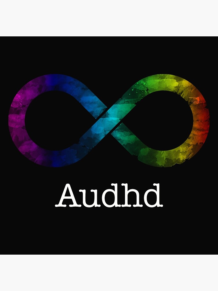 "Audhd (autistic/adhd) Watercolor Neurodiversity logo" Poster for Sale ...