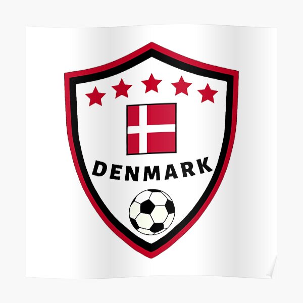 "Denmark Football Team" Poster for Sale by Footballunite | Redbubble