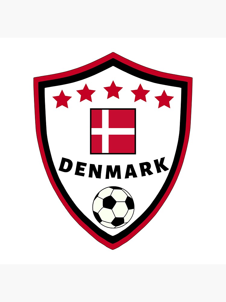 "Denmark Football Team" Sticker for Sale by Footballunite | Redbubble