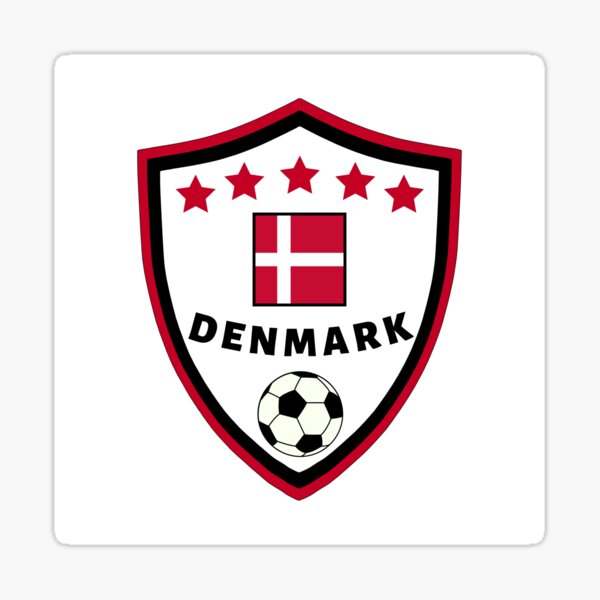 "Denmark Football Team" Sticker for Sale by Footballunite | Redbubble