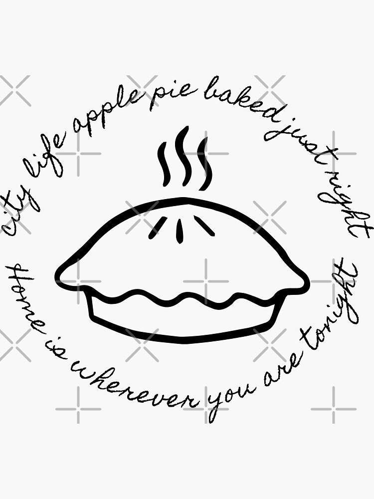 "Lizzy Mcalpine Apple Pie" Sticker for Sale by em-designss | Redbubble