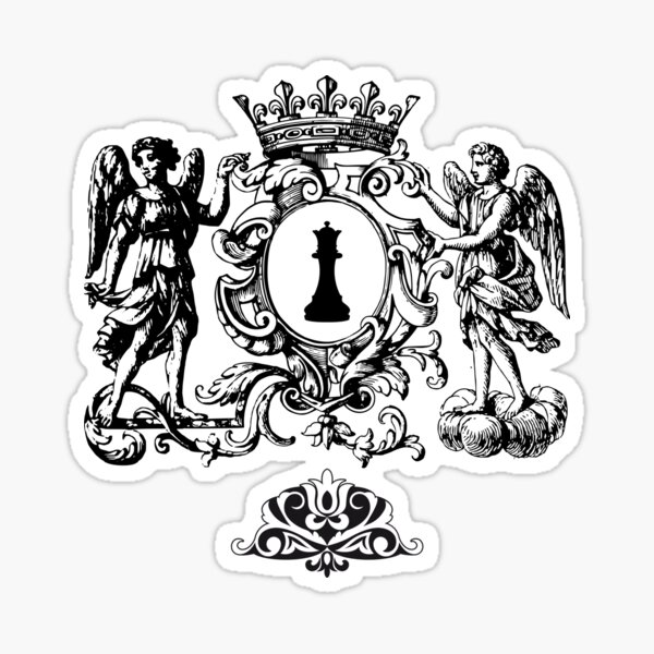 "Heraldry with Angels - My Majesty's guiding angels" Sticker for Sale ...