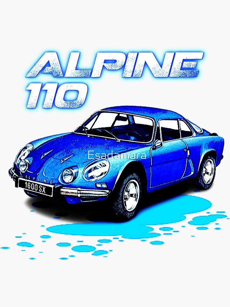 Sticker « Voiture alpine 110 », par Esadamara | Redbubble