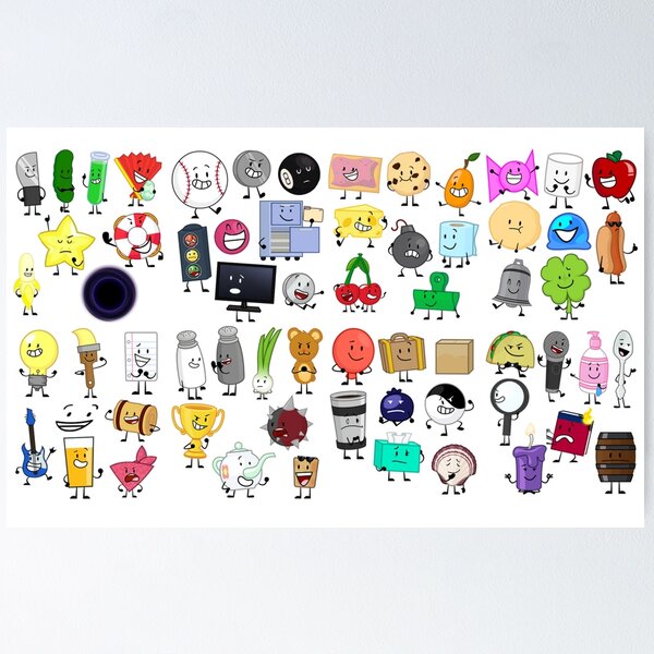 "inanimate insanity-all characters" Poster for Sale by LondownDesign ...