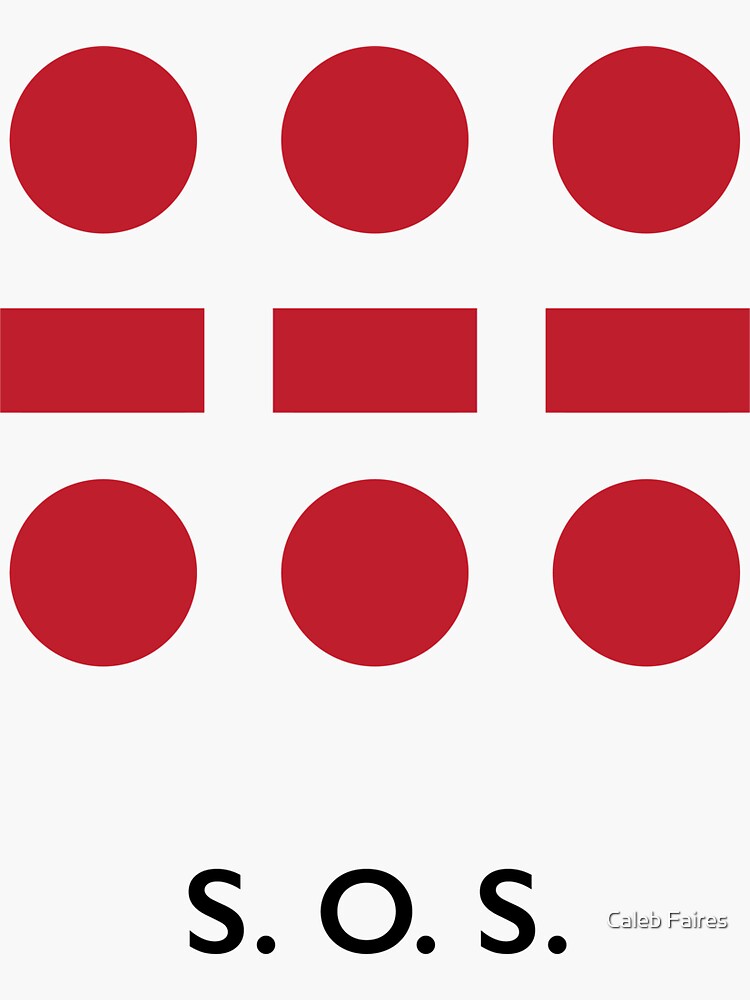 "Nautical Flag: SOS" Sticker for Sale by calebfaires | Redbubble