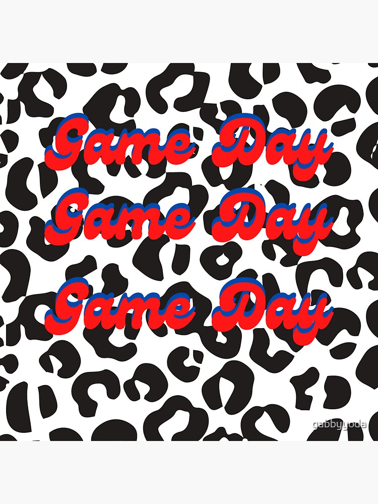 "Game Day" Sticker for Sale by gabbyyoda | Redbubble