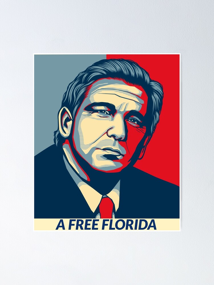 "Florida Governor Ron Desantis" Poster for Sale by JadaLo | Redbubble