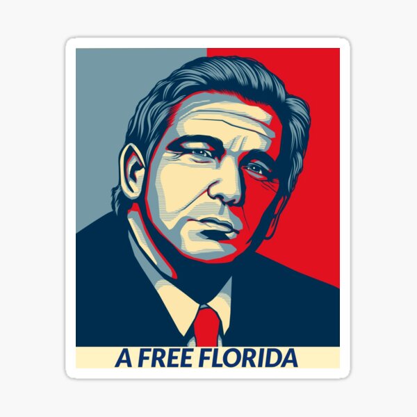 "Florida Governor Ron Desantis" Sticker for Sale by JadaLo | Redbubble