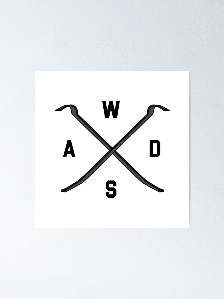 "Gamer WASD" Poster by FirstRadiant | Redbubble