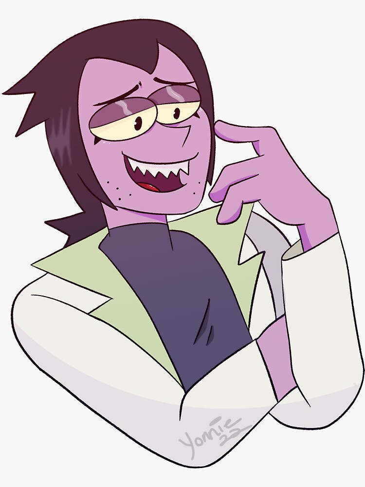 "Professor Venomous Laughing" Sticker for Sale by Yonevea | Redbubble