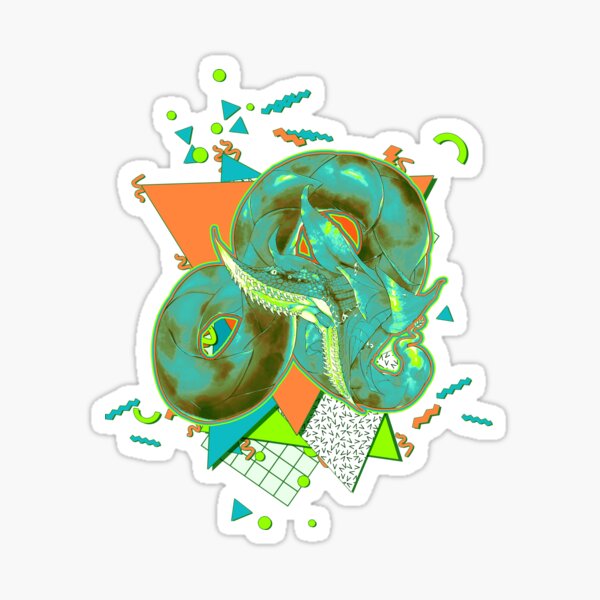 "Predaplant Verte Anaconda *90s graphic design*" Sticker for Sale by ...