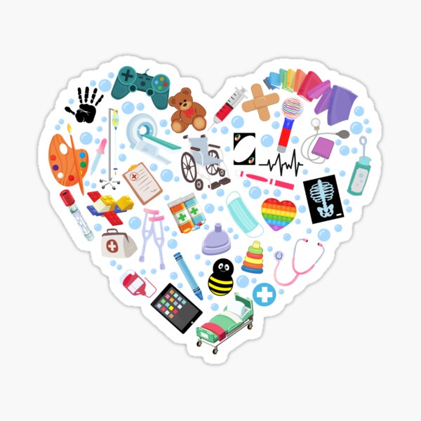 "Child Life - Heart" Sticker for Sale by ChildLifeStyles | Redbubble