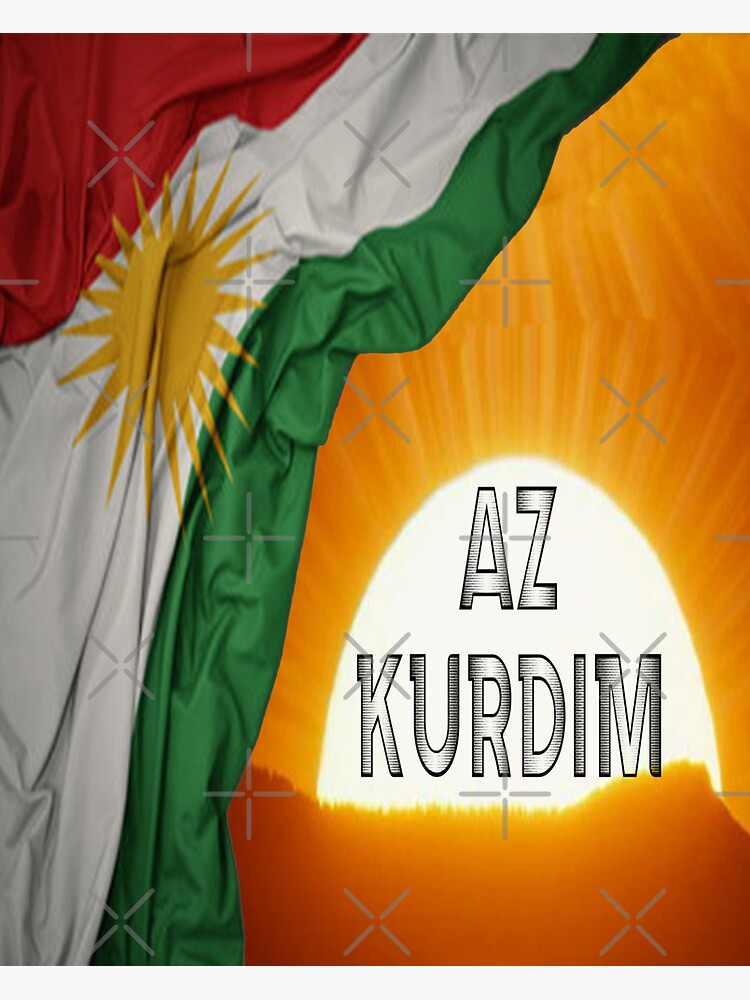 " Kurdistan Flag,Az Kurdim" Sticker for Sale by KurdishShops | Redbubble