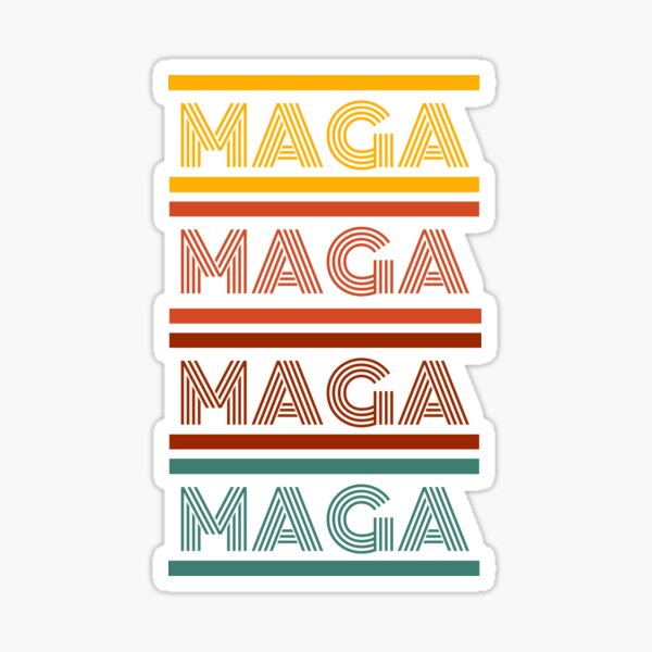 "MAGA Color" Sticker for Sale by redswavewear | Redbubble
