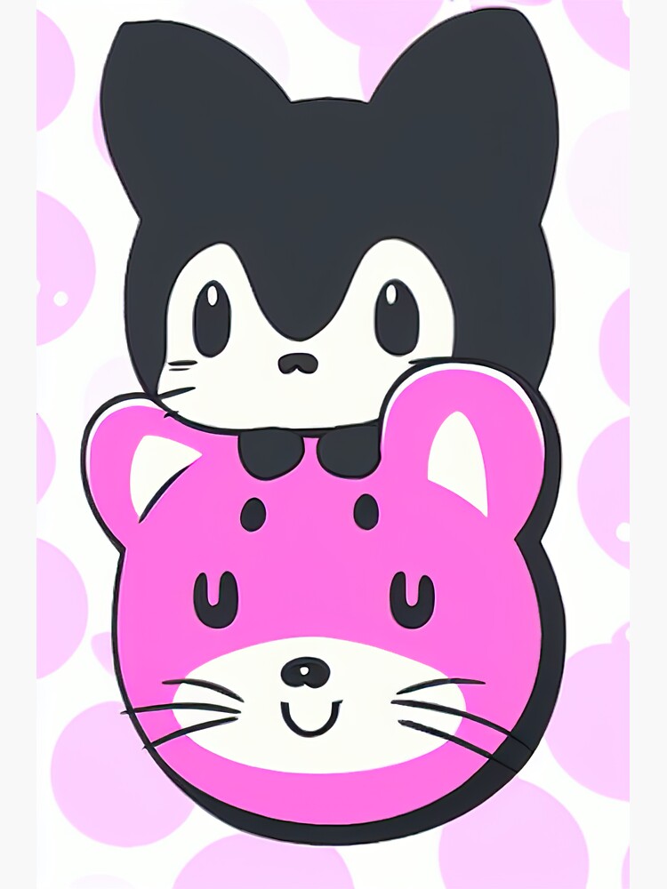 "Chibi Cat Stack " Sticker for Sale by AutumnArchive | Redbubble
