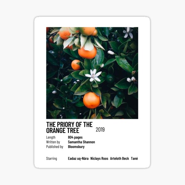 "The Priory of the Orange Tree" Sticker for Sale by lunar-oracle ...