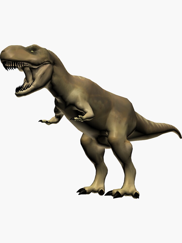 "Scary Tyrannosaurus Rex (T-Rex)" Sticker for Sale by SexyDigitalArt ...