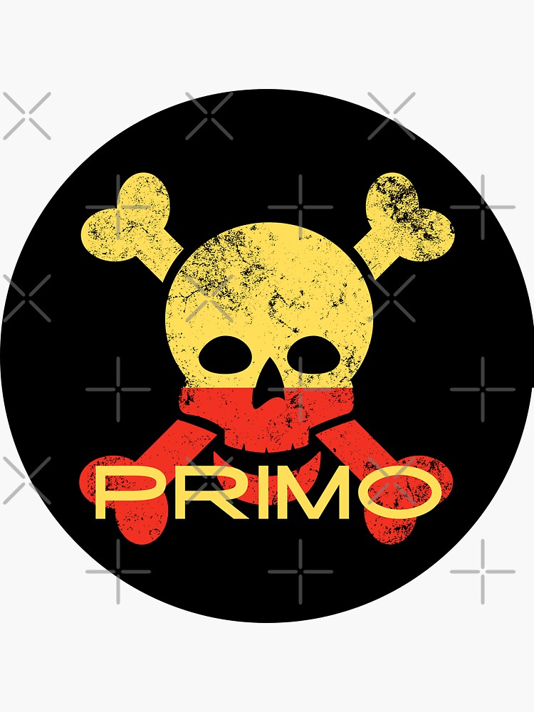 "Primo Skull" Sticker for Sale by dzphro | Redbubble