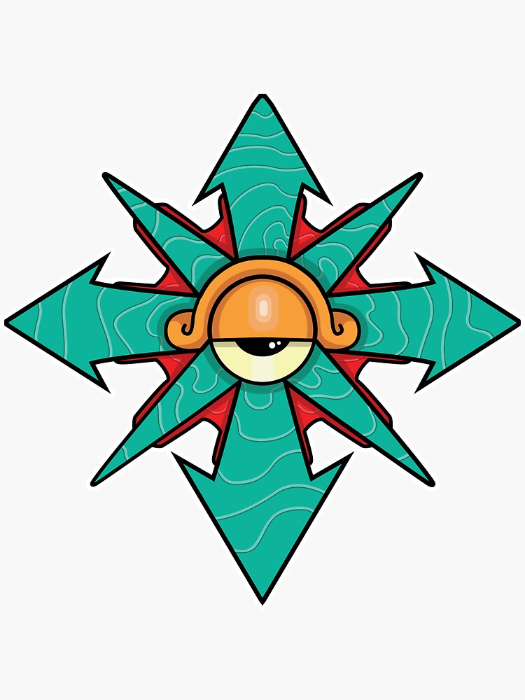 "Aztec Art Ollin Symbol Transformation" Sticker for Sale by DankDank420 ...