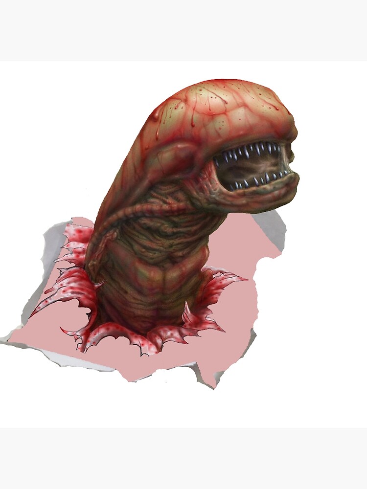 "Alien Chest Burster 3D " Poster by Guitargeorge197 | Redbubble