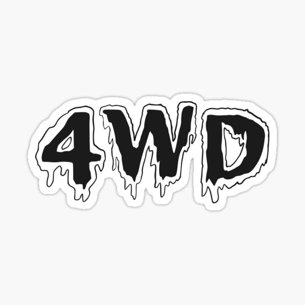 "4WD 4X4" Sticker for Sale by ckaptan | Redbubble