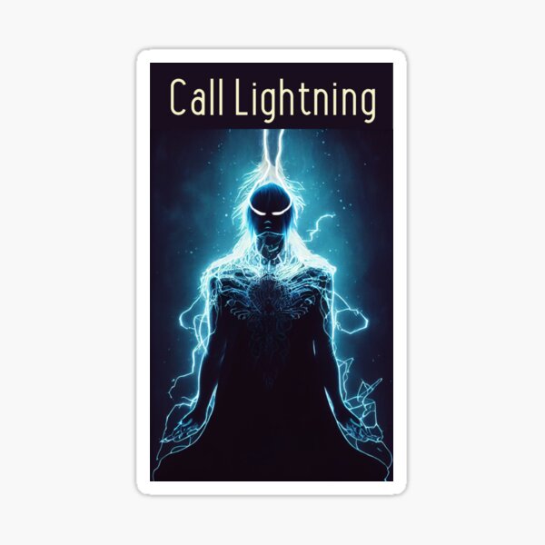 "Call Lightning" Sticker for Sale by natural-20s | Redbubble