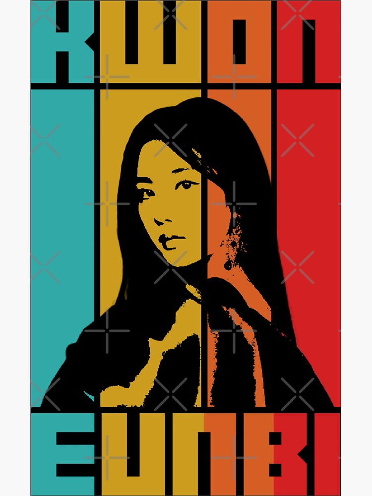"KWON EUNBI Colorful Silhouette " Sticker for Sale by AliffStudio ...