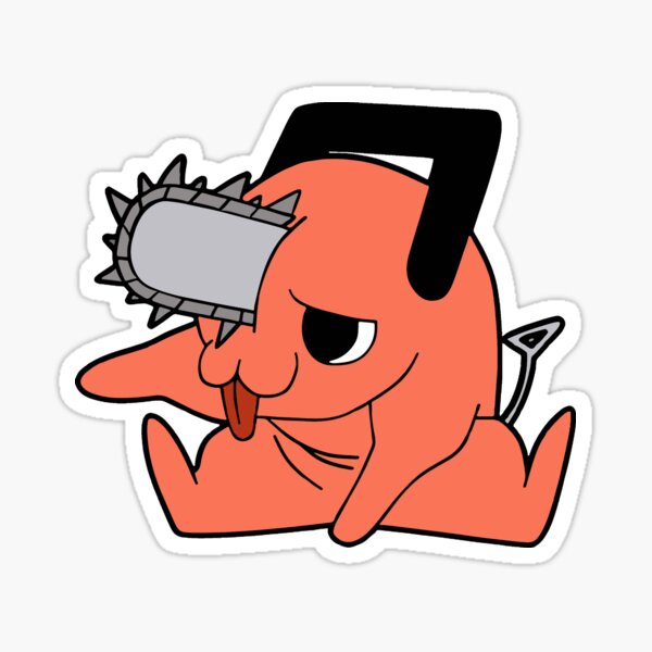 "pochita cute" Sticker for Sale by Bergmeyer99 | Redbubble