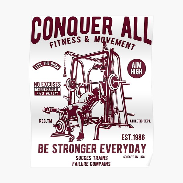 Vintage Gym Posters | Redbubble