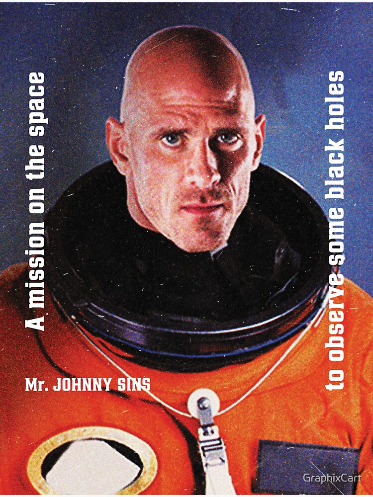 "johnny sins astronaut" Sticker for Sale by GraphixCart | Redbubble