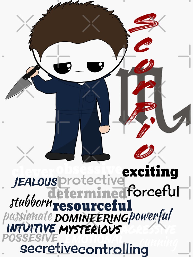 "Scorpio Zodiac Horror Monster- funny, cute, october, november, sign ...