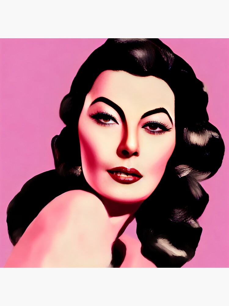 "Ava Pop Art 1962" Sticker for Sale by adorcharm | Redbubble