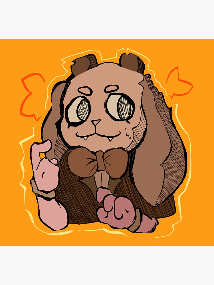 "Anthro Demon Rabbit/Bunny Digital Drawing " Sticker for Sale by ...