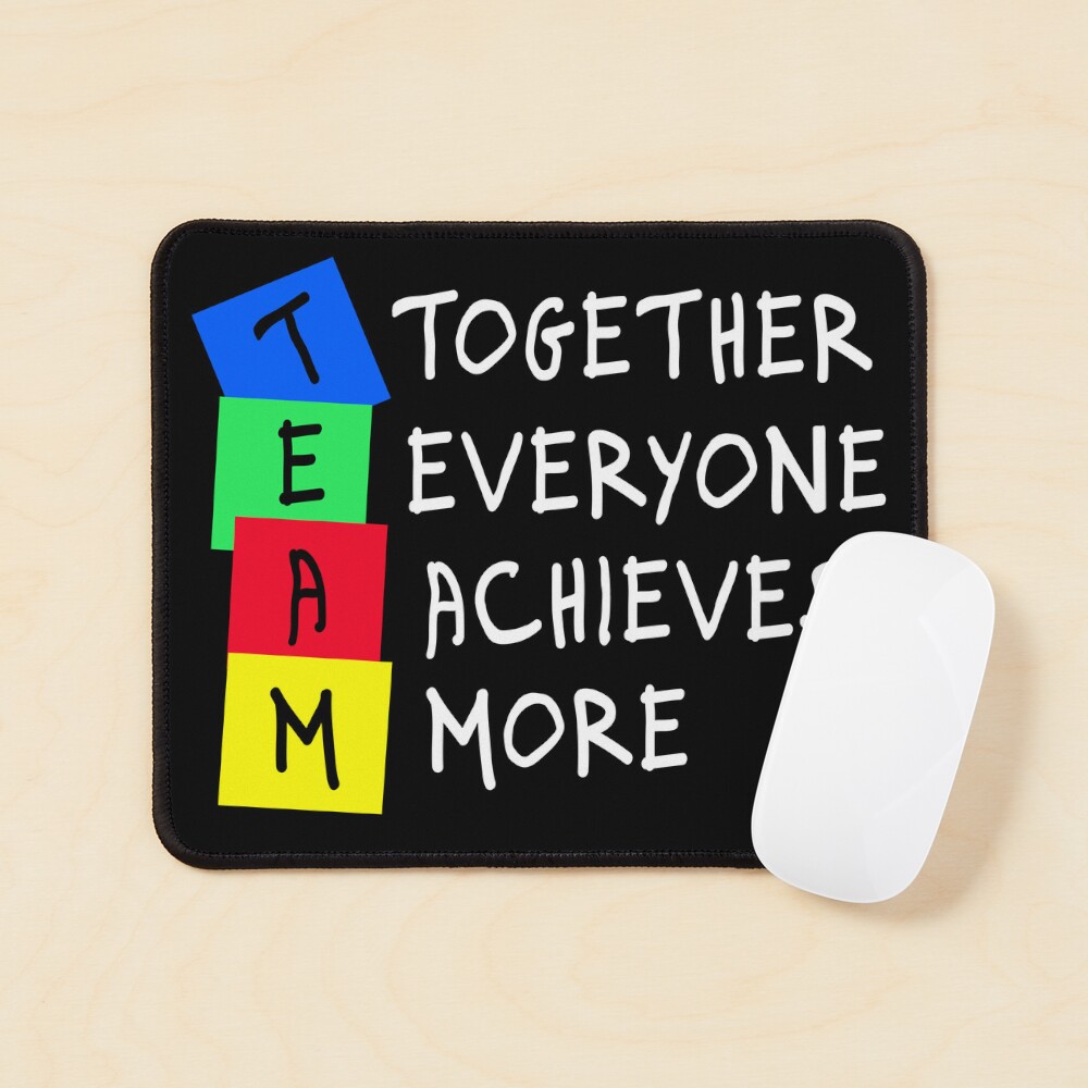 "Together Everyone Achieves More Teamwork" Sticker for Sale by Color ...