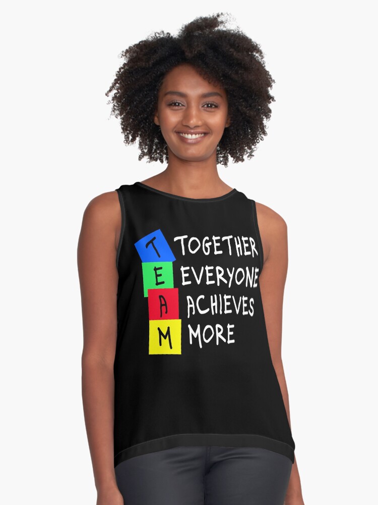 "Together Everyone Achieves More Teamwork" Sticker for Sale by Color ...