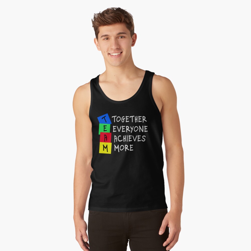 "Together Everyone Achieves More Teamwork" Sticker for Sale by Color ...