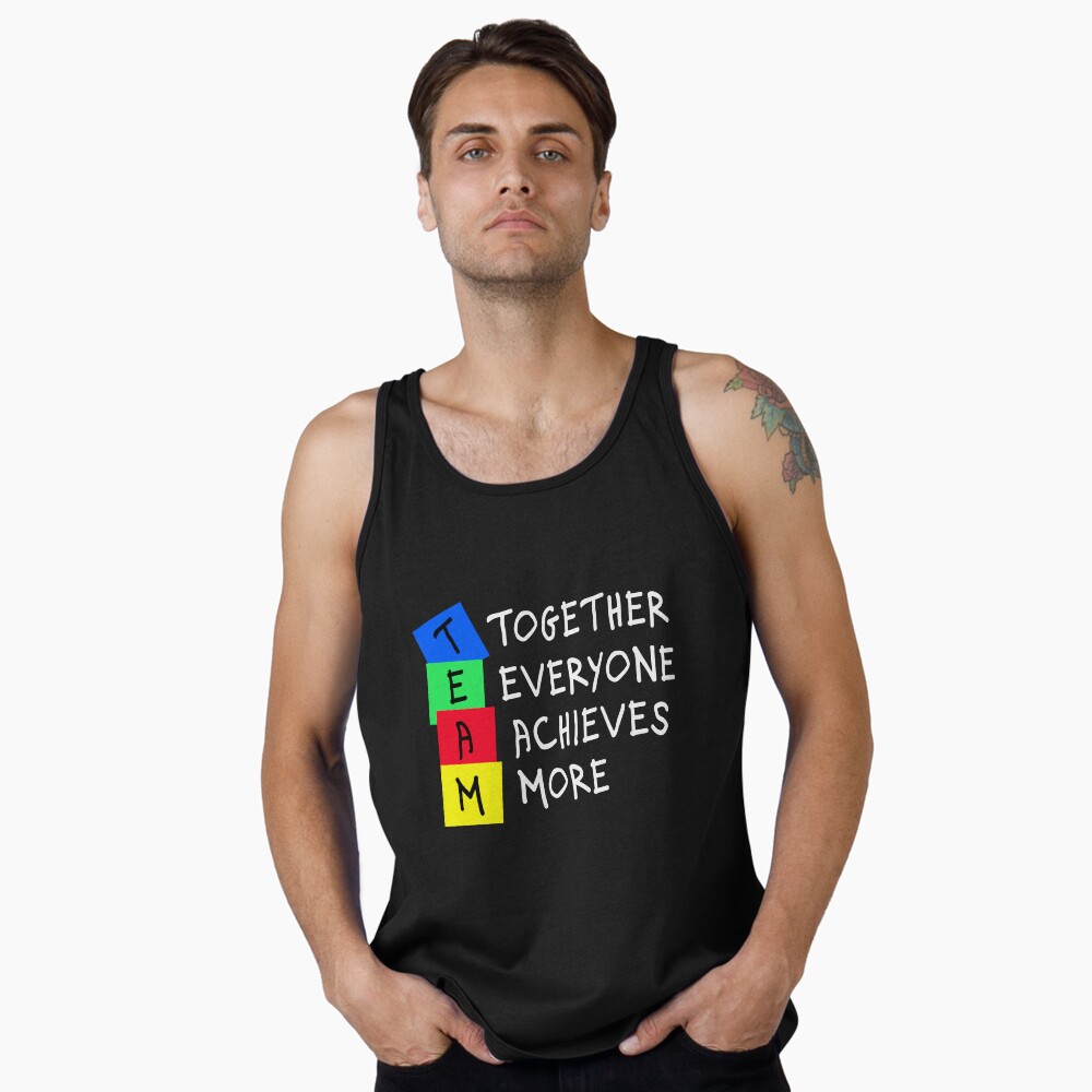 "Together Everyone Achieves More Teamwork" Sticker for Sale by Color ...