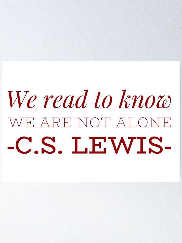 "C.S. Lewis - Quote" Poster by leviosa0228 | Redbubble
