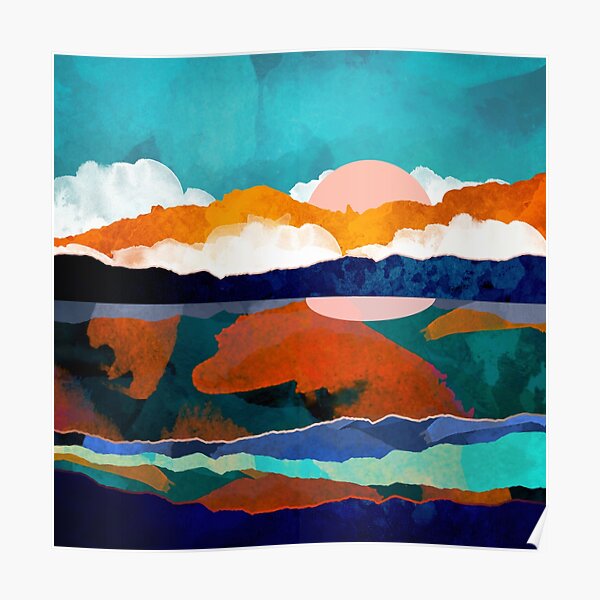 "Fallscape" Poster for Sale by spacefrogdesign | Redbubble