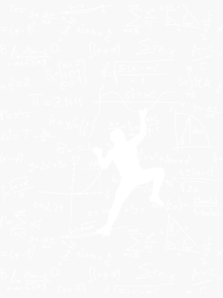 "Problem Solving Math. Rock Climbing. Bouldering" Sticker for Sale by ...