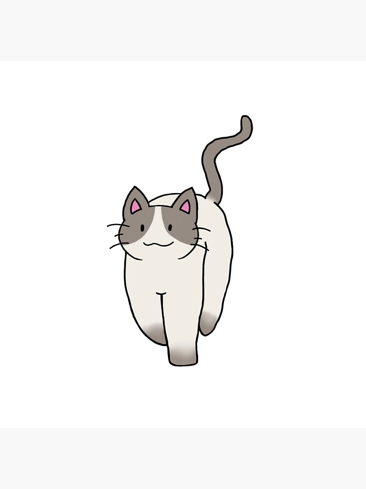 "Walking Ragdoll/Siamese Cat" Sticker for Sale by kimberlydang | Redbubble