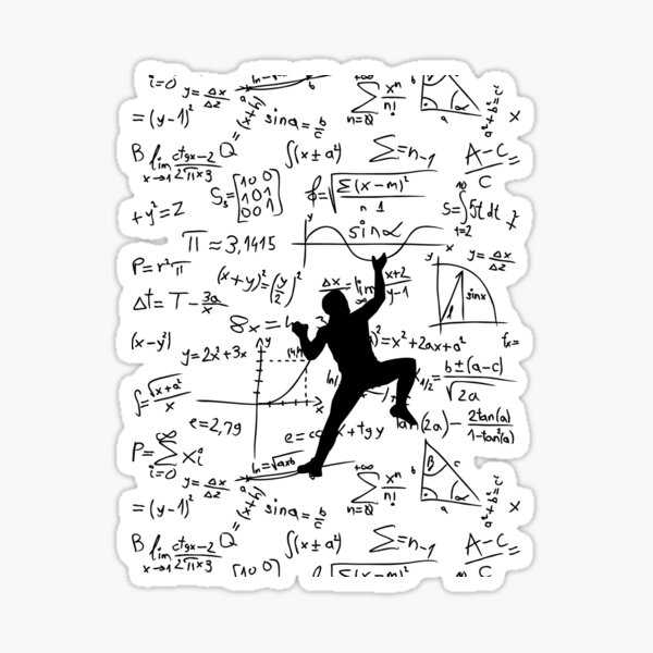 "Problem Solving Math. Rock Climbing. Bouldering" Sticker for Sale by ...