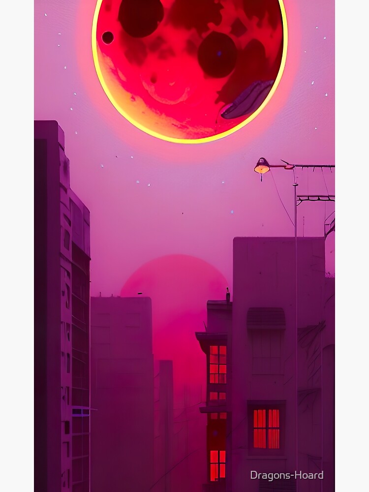 "Blood Moon Rises" Poster for Sale by Dragons-Hoard | Redbubble