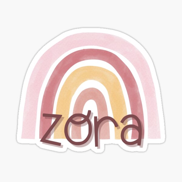 "Girl's Name - Zora" Sticker for Sale by NamesLand | Redbubble