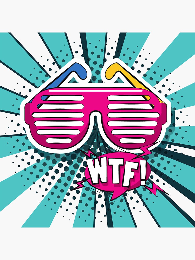 "WTF " Sticker for Sale by fckboys | Redbubble