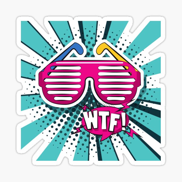 "WTF " Sticker for Sale by fckboys | Redbubble